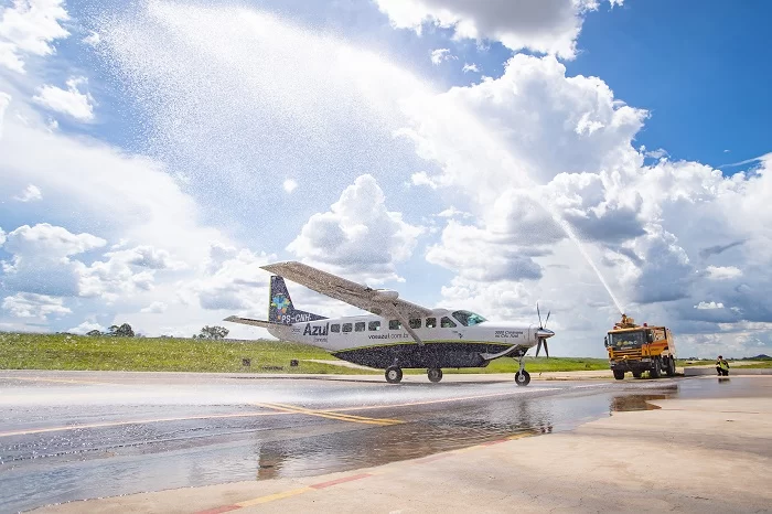 Azul Conecta mostra duas aeronaves Cessna Grand Caravan